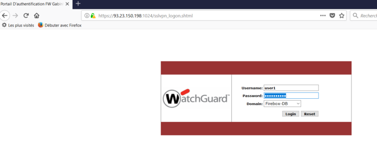 Watchguard : configurer un tunnel VPN SSL