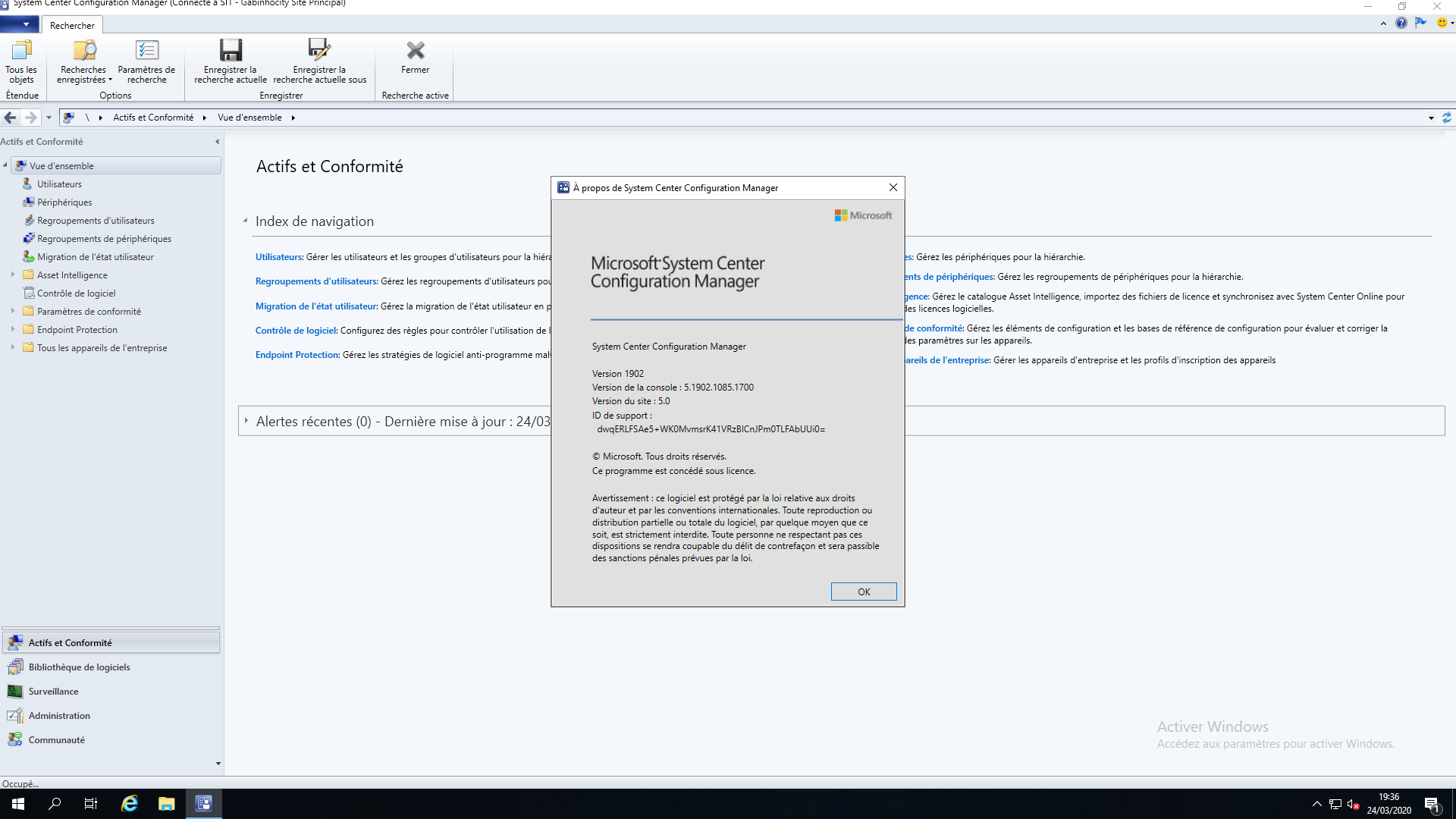 Installation de System Center Configuration Manager 1902 Installation de System Center Configuration Manager 1902