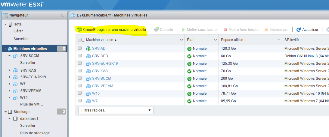 Installation de Pfsense sur un serveur ESXi