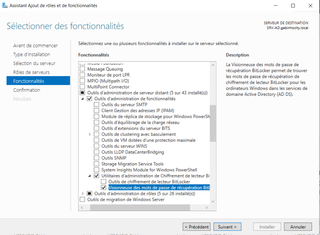 Configurer BitLocker avec SCCM