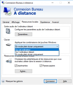 Problématique de clavier sur un serveur RDS
